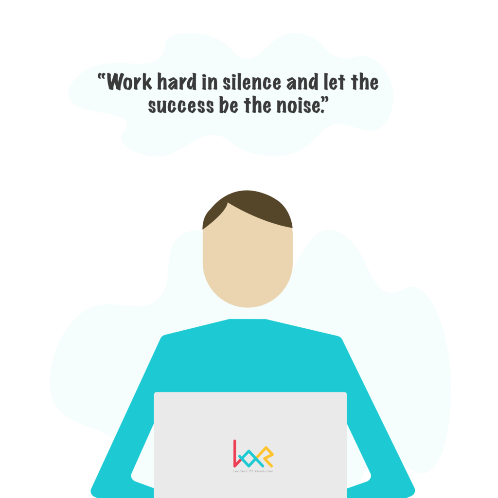 Work Hard in Silence - Best Graphic Design Company in Sharjah No. 1